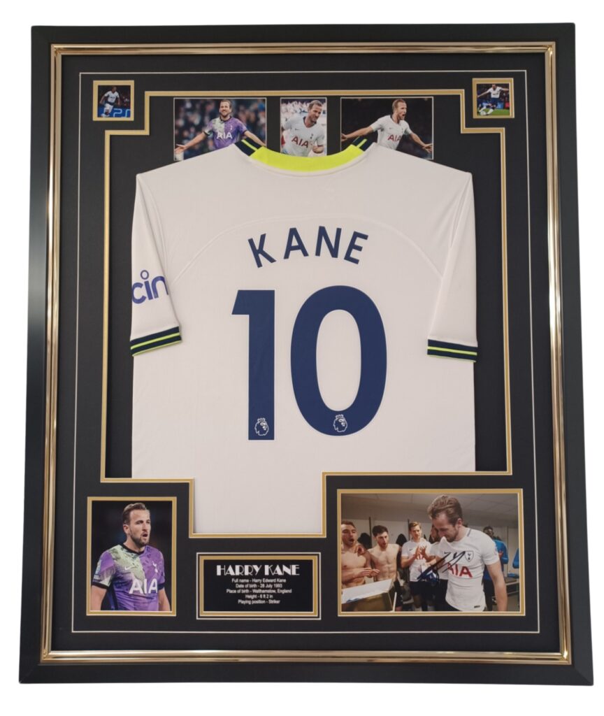 Tottenham Legend HARRY KANE SIGNED Photo with SHIRT – Signed Memorabila ...