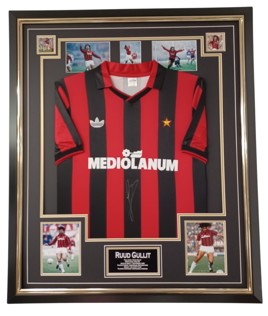 RUUD GULLIT of Ac Milan SIGNED SHIRT – Signed Memorabila Shop