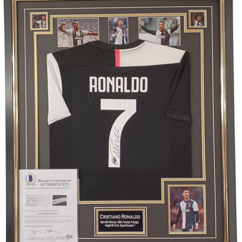 Juventus Legend Cristiano Ronaldo Signed Shirt Beckett Certificate ...