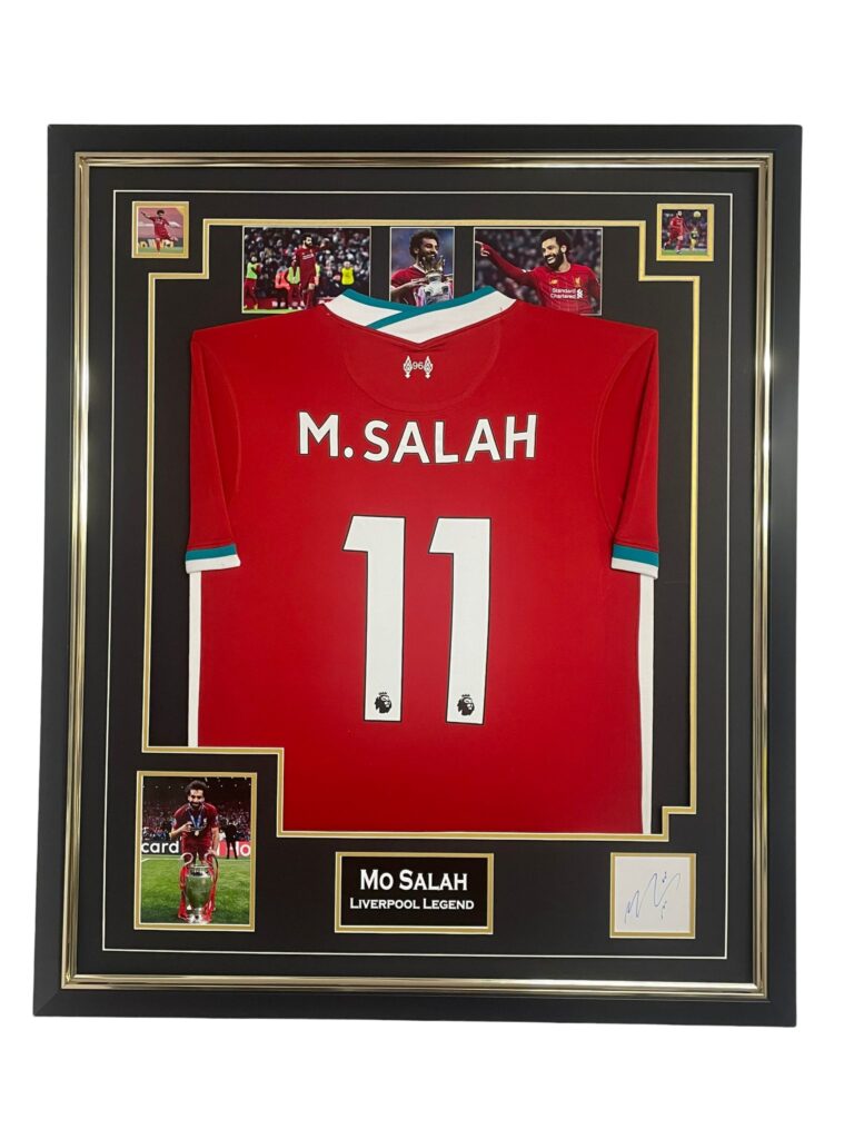 Mo Mohamed Salah of Liverpool Signed Display with Shirt – Signed ...