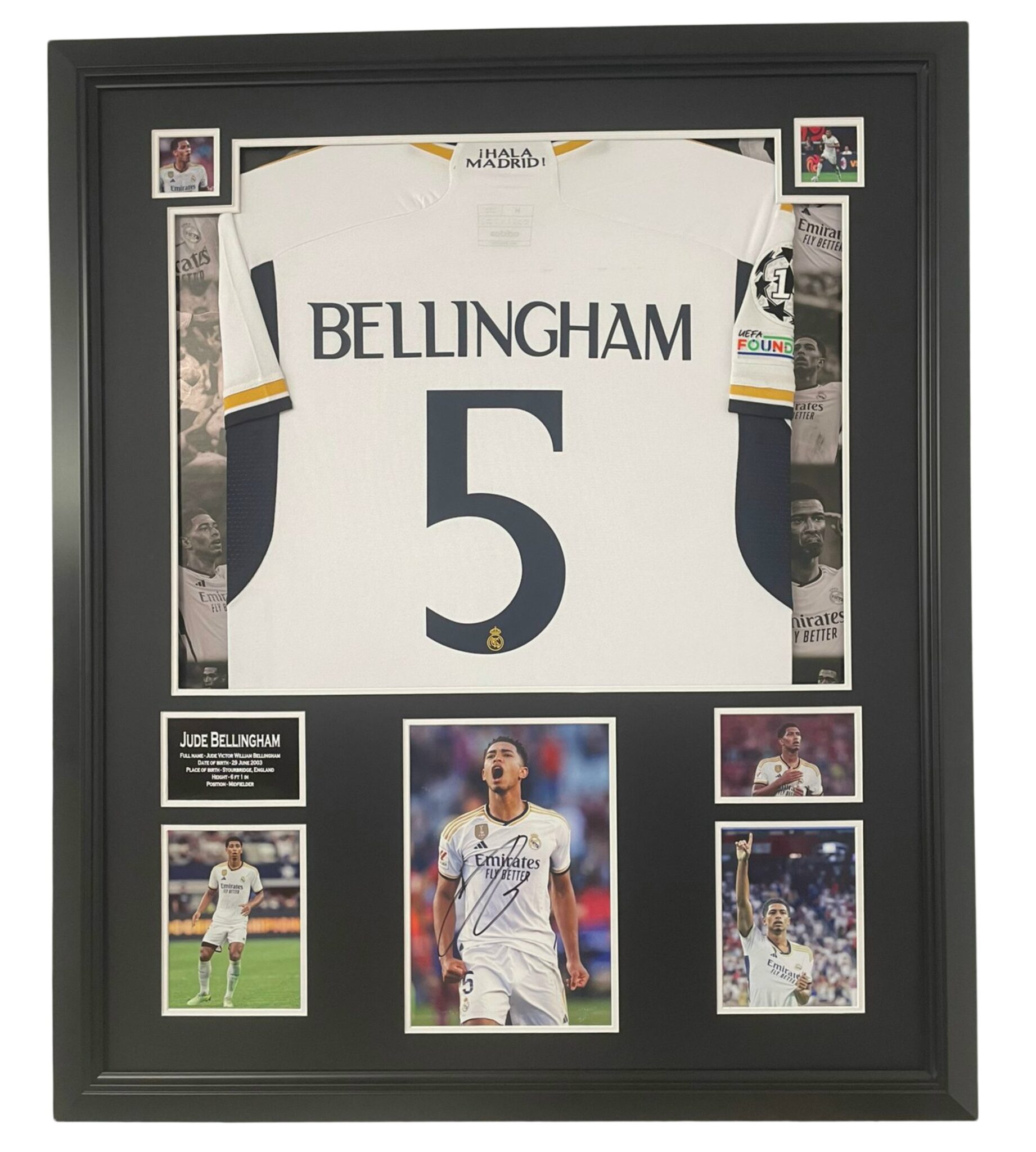 Madrid Legend Jude Bellingham signed Photo with Shirt – Signed ...