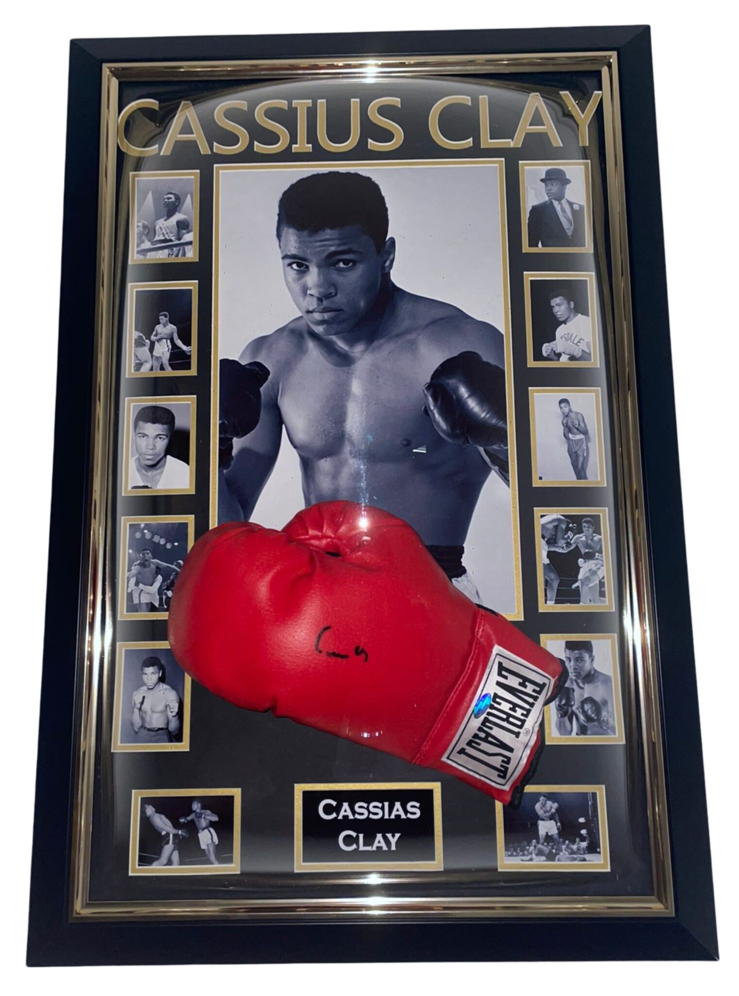Cassius Clay aka Muhammad Ali Signed Boxing Glove STEINER HOLOGRAM ...
