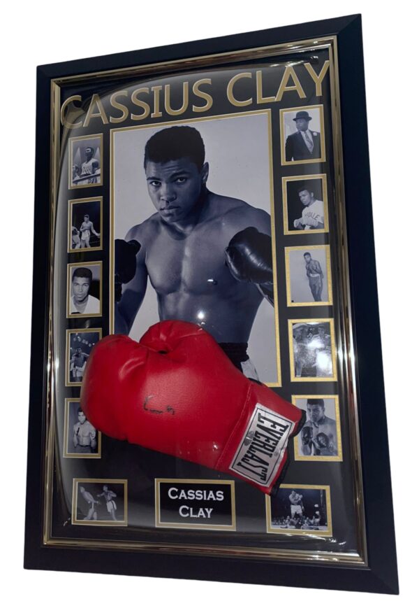 Cassius Clay aka Muhammad Ali Signed Boxing Glove STEINER HOLOGRAM ...