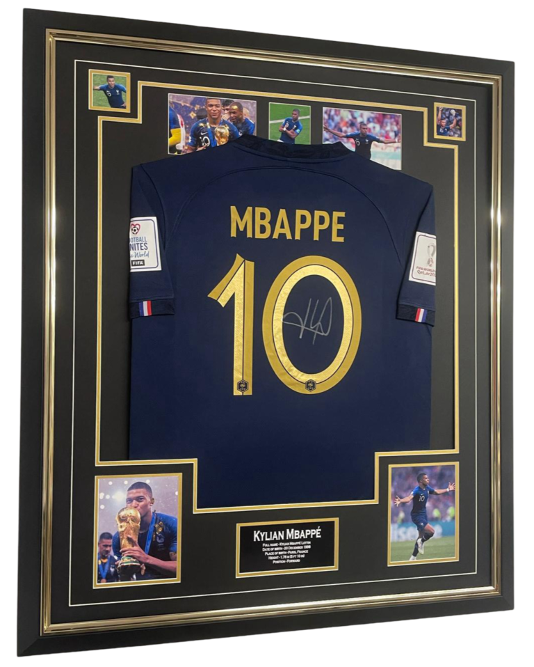 Kylian Mbappe Signed Shirt – Signed Memorabila Shop