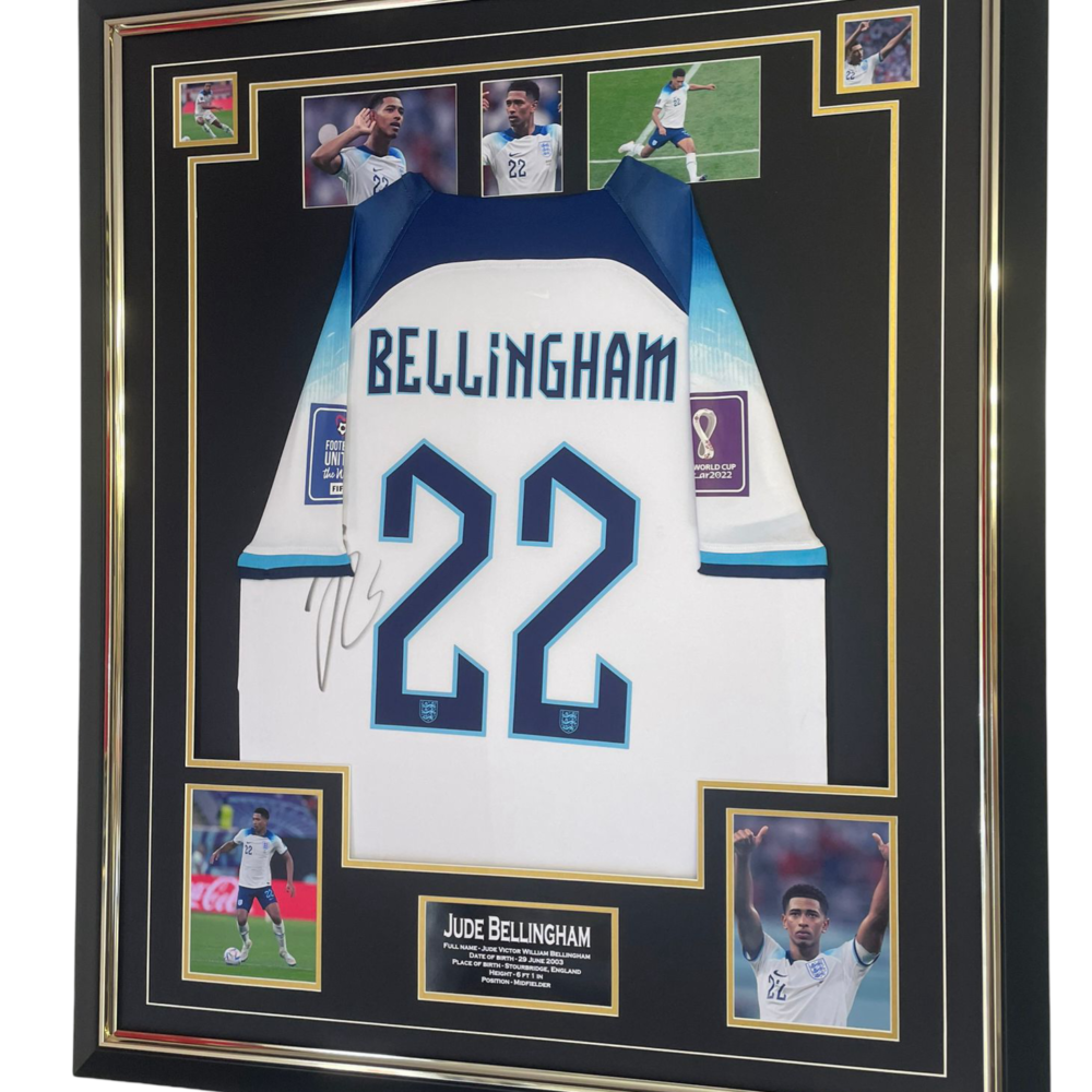 England Star Jude Bellingham signed Shirt – Signed Memorabila Shop