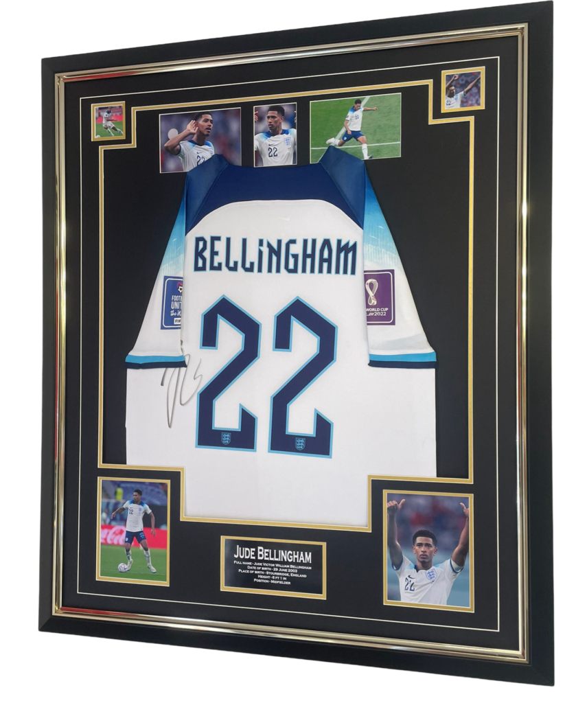 England Star Jude Bellingham signed Shirt – Signed Memorabila Shop