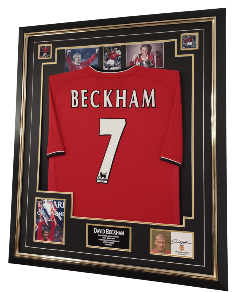 David Beckham of Manchester United Signed Display and Shirt – Signed ...