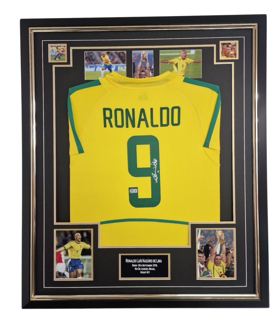 R9 Ronaldo of BRAZIL Signed Shirt ** SPECIAL BECKETT AUTHENTICATED ...