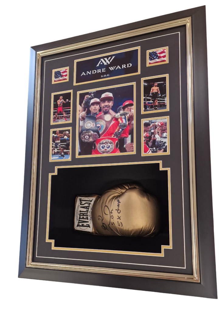 FRAMED Andre Ward Signed Boxing Glove – Signed Memorabila Shop