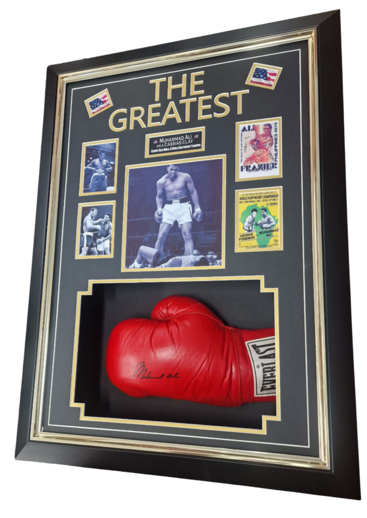Muhammad Ali Signed Boxing Glove STEINA COA – Signed Memorabila Shop