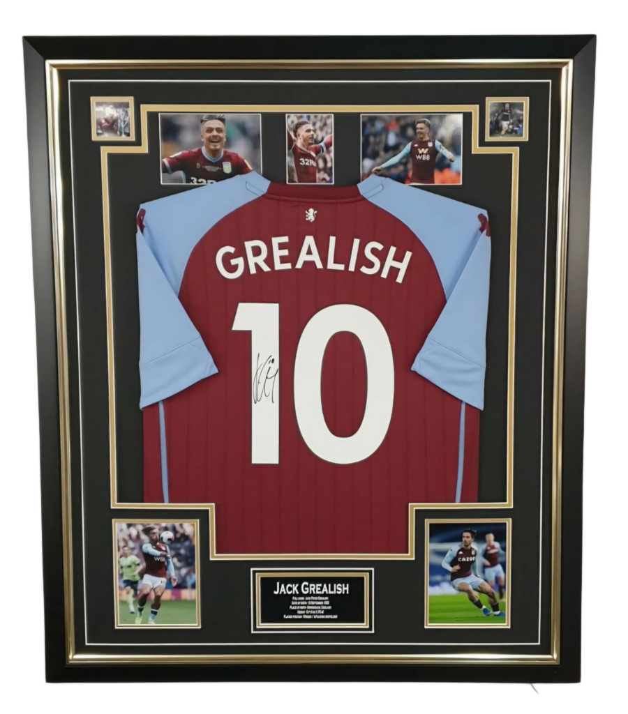 Jack Grealish Signed Villa Shirt – Signed Memorabila Shop