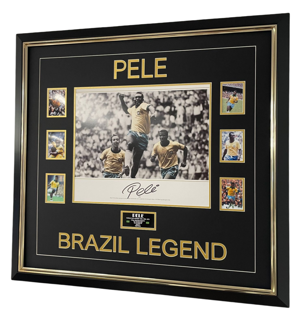 Pele of Brazil Signed Photo Display – Signed Memorabila Shop