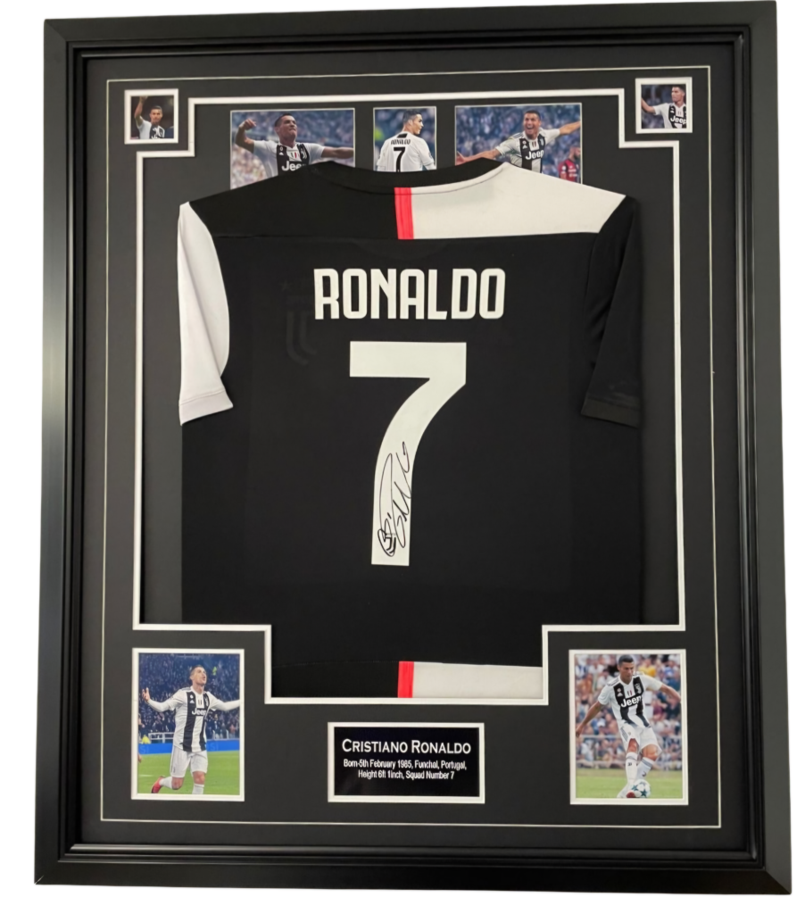 Framed Legend Cristiano Ronaldo Signed Shirt . – Signed Memorabila Shop