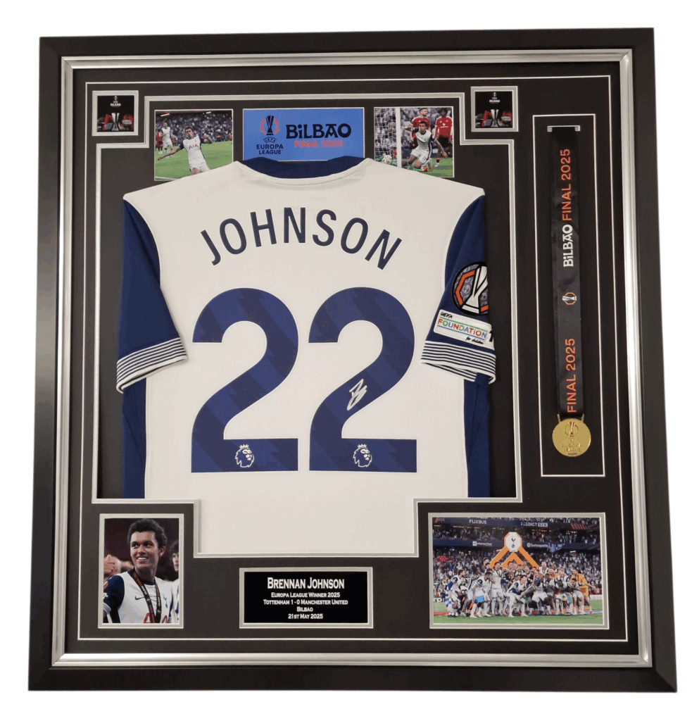 Framed 2025 Europa League Winner Brennan Johnson Signed Shirt – Signed ...